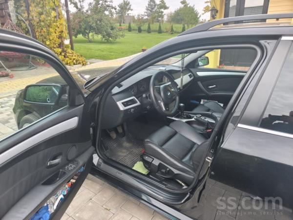 Melns BMW 525 2007 Jēkabpils, ar dzinēja tilpumu 2.90 L un nobraukumu 224 tūkst. km par 5500 €, foto 6 vietnē AUTOMOTO.COM.LV