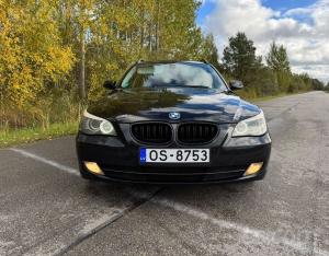 Black BMW 525 2007 in Tukums, with an engine capacity of 3.00 L and mileage of 359 thousand km for 4699 €, photo 3 on AUTOMOTO.COM.LV