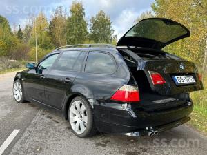 Black BMW 525 2007 in Tukums, with an engine capacity of 3.00 L and mileage of 359 thousand km for 4699 €, photo 7 on AUTOMOTO.COM.LV