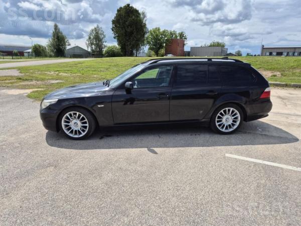 Black BMW 525 2008 in Riga, with an engine capacity of 3.00 L and mileage of 580 thousand km for 3000 €, photo 2 on AUTOMOTO.COM.LV