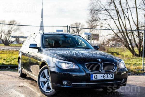 Melns BMW 525 2008 Rīga, ar dzinēja tilpumu 3.00 L un nobraukumu 320 tūkst. km par 6990 €, foto 2 vietnē AUTOMOTO.COM.LV
