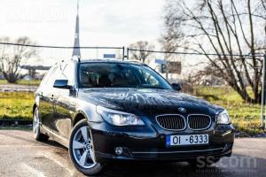 Black BMW 525 2008 in Riga, with an engine capacity of 3.00 L and mileage of 320 thousand km for 6990 €, photo 2 on AUTOMOTO.COM.LV