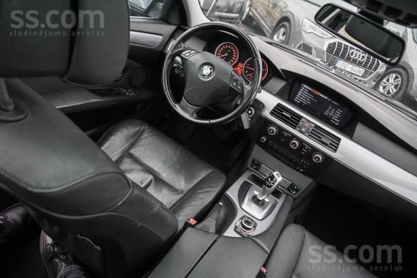 Melns BMW 525 2008 Rīga, ar dzinēja tilpumu 3.00 L un nobraukumu 268 tūkst. km par 5990 €, foto 9 vietnē AUTOMOTO.COM.LV