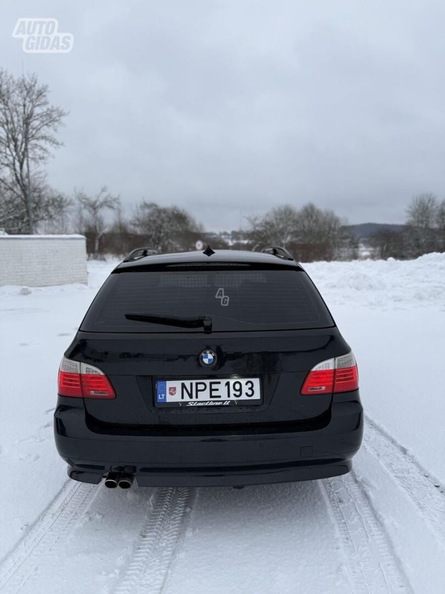 Black BMW 525 2008 in Skuodas, with an engine capacity of 2.50 L and mileage of 372 thousand km for 4750 €, photo 11 on AUTOMOTO.COM.LV