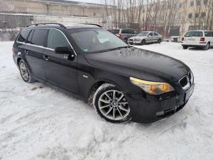 Black BMW 525 2008 in Kaunas, with an engine capacity of 2.99 L and mileage of 362 thousand km for 3850 €, photo 18 on AUTOMOTO.COM.LV