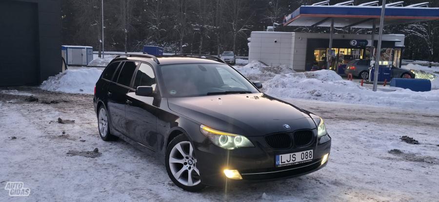 Black BMW 525 2008 in Anyksciai, with an engine capacity of 2.50 L and mileage of 450 thousand km for 4500 €, photo 5 on AUTOMOTO.COM.LV