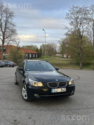 Melns BMW 525 2008 Valka, ar dzinēja tilpumu 3.00 L un nobraukumu 327 tūkst. km par 4700 €, foto  vietnē AUTOMOTO.COM.LV