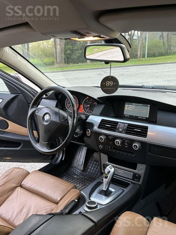 Melns BMW 525 2008 Valka, ar dzinēja tilpumu 3.00 L un nobraukumu 327 tūkst. km par 4700 €, foto 6 vietnē AUTOMOTO.COM.LV