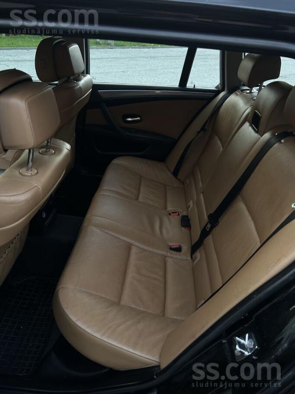Melns BMW 525 2008 Valka, ar dzinēja tilpumu 3.00 L un nobraukumu 327 tūkst. km par 4700 €, foto 7 vietnē AUTOMOTO.COM.LV