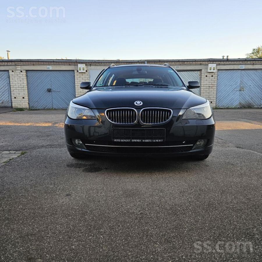 Black BMW 525 2008 in Riga, with an engine capacity of 3.00 L and mileage of 370 thousand km for 5700 €, photo 5 on AUTOMOTO.COM.LV