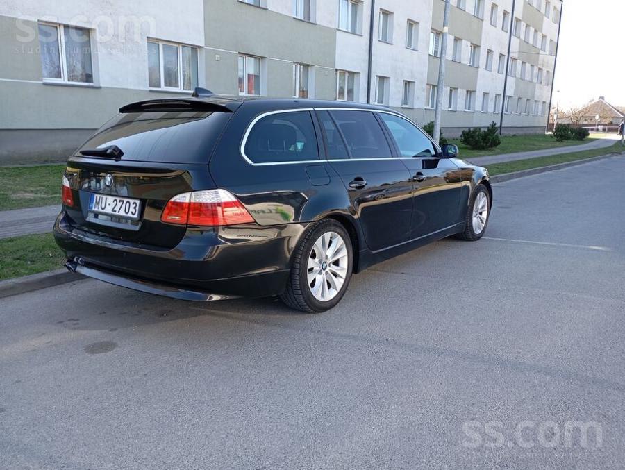Черный БМВ 525 2008 в Лиепая, объемом двигателя 3.00 л и пробегом 361 тыс. км за 4450 €, фото 6 на AUTOMOTO.COM.LV