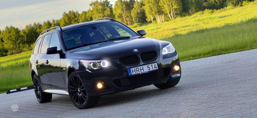 Black BMW 525 2008 in Siauliai, with an engine capacity of 2.99 L and mileage of 450 thousand km for 4900 €, photo 1 on AUTOMOTO.COM.LV