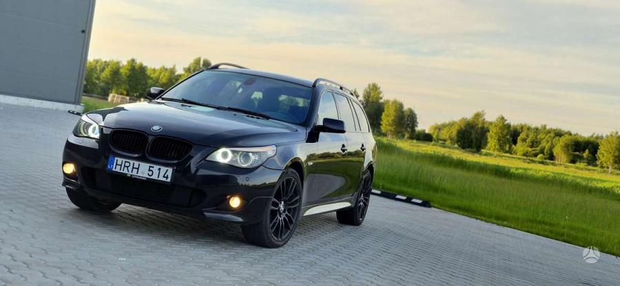 Black BMW 525 2008 in Siauliai, with an engine capacity of 2.99 L and mileage of 450 thousand km for 4900 €, photo 3 on AUTOMOTO.COM.LV