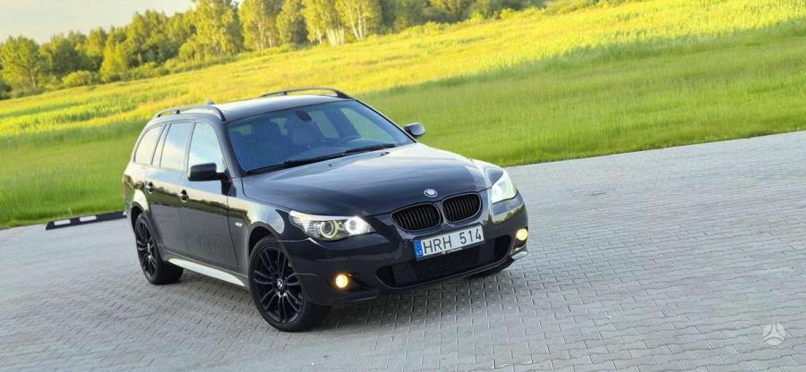 Black BMW 525 2008 in Siauliai, with an engine capacity of 2.99 L and mileage of 450 thousand km for 4900 €, photo 4 on AUTOMOTO.COM.LV