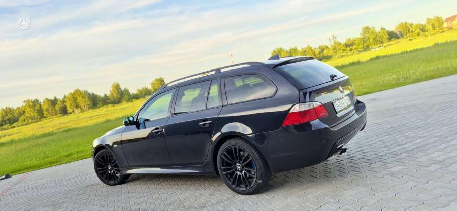 Black BMW 525 2008 in Siauliai, with an engine capacity of 2.99 L and mileage of 450 thousand km for 4900 €, photo 7 on AUTOMOTO.COM.LV