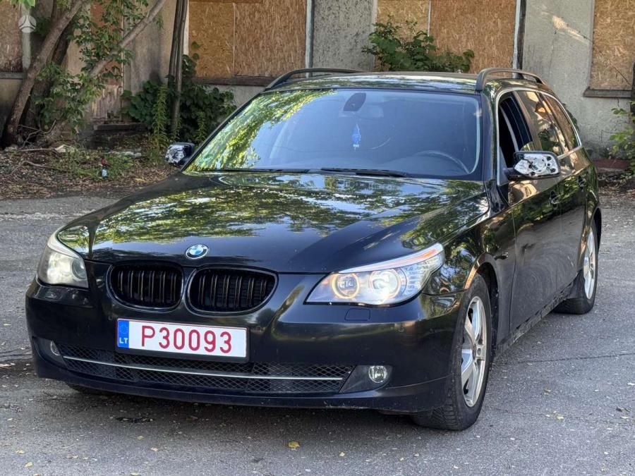 Melns BMW 525 2008 Viļņa, ar dzinēja tilpumu 2.99 L un nobraukumu 299 tūkst. km par 1950 €, foto 1 vietnē AUTOMOTO.COM.LV