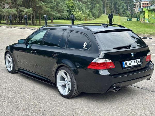Black BMW 525 2008 in Druskininkai, with an engine capacity of 2.99 L and mileage of 344 thousand km for 5800 €, photo 6 on AUTOMOTO.COM.LV