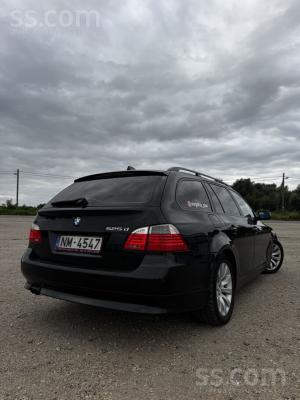 Black BMW 525 2008 in Riga, with an engine capacity of 3.00 L and mileage of 377 thousand km for 5150 €, photo 5 on AUTOMOTO.COM.LV