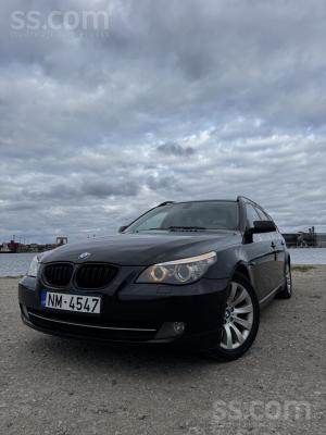 Black BMW 525 2008 in Riga, with an engine capacity of 3.00 L and mileage of 377 thousand km for 5150 €, photo 7 on AUTOMOTO.COM.LV