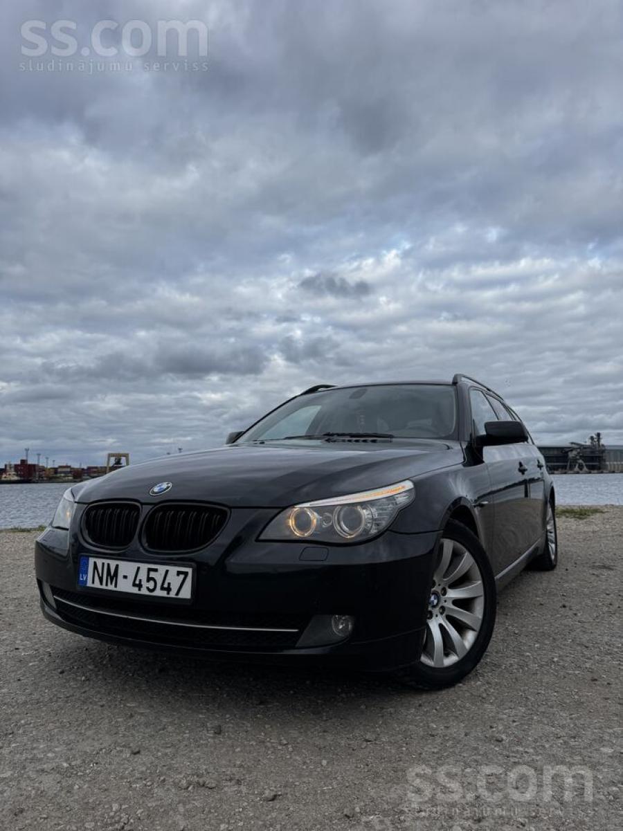 Black BMW 525 2008 in Riga, with an engine capacity of 3.00 L and mileage of 377 thousand km for 5150 €, photo 7 on AUTOMOTO.COM.LV