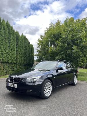Black BMW 525 2008 in Vilnius, with an engine capacity of 3.00 L and mileage of 353 thousand km for 3800 €, photo  on AUTOMOTO.COM.LV