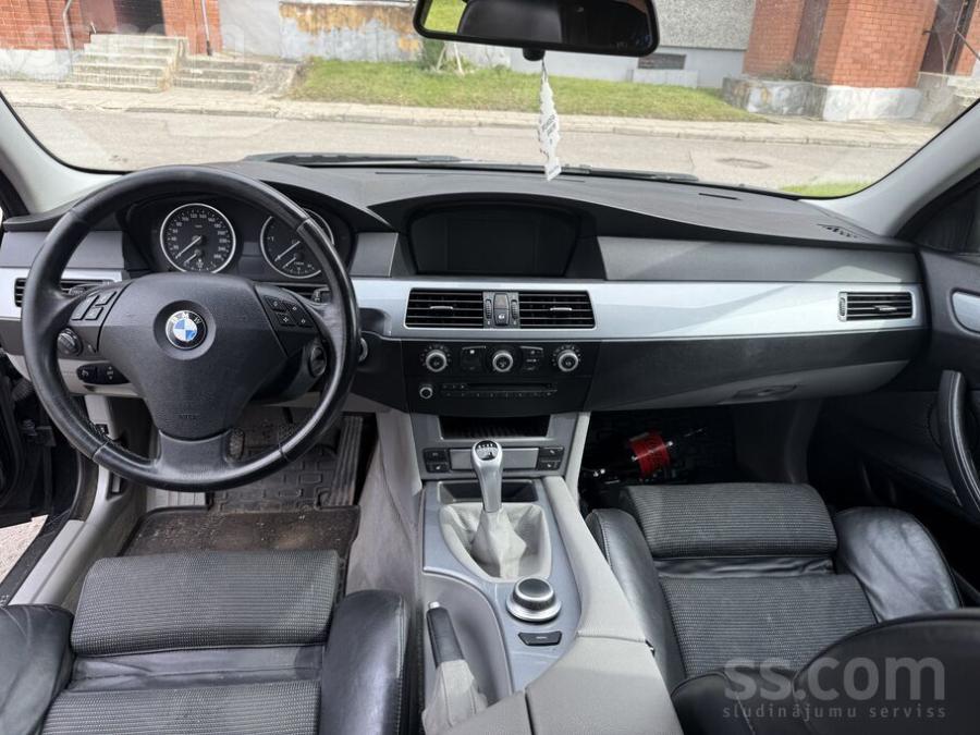 Черный БМВ 525 2008 в Елгава, объемом двигателя 3.00 л и пробегом 342 тыс. км за 3100 €, фото 6 на AUTOMOTO.COM.LV