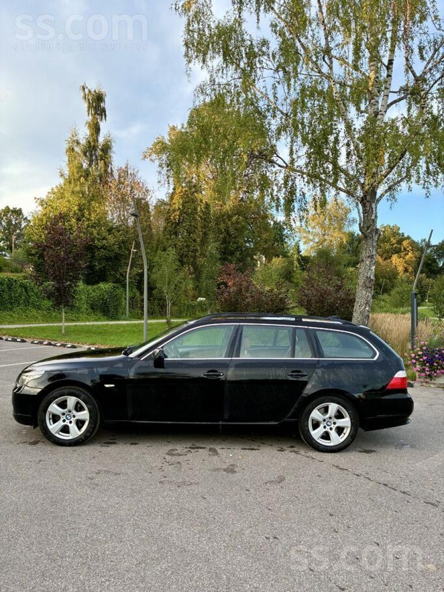 Black BMW 525 2008 in Valka, with an engine capacity of 3.00 L and mileage of 333 thousand km for 3500 €, photo 3 on AUTOMOTO.COM.LV