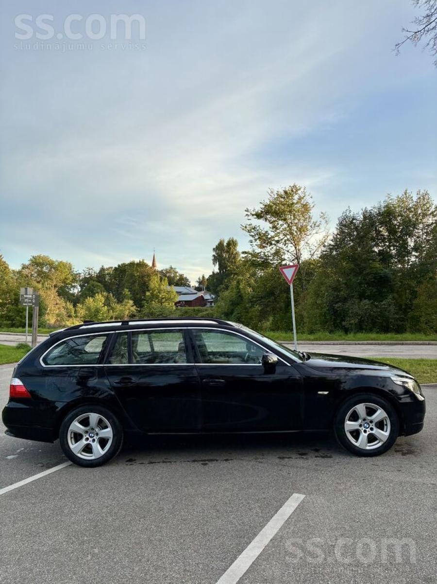 Black BMW 525 2008 in Valka, with an engine capacity of 3.00 L and mileage of 333 thousand km for 3500 €, photo 4 on AUTOMOTO.COM.LV