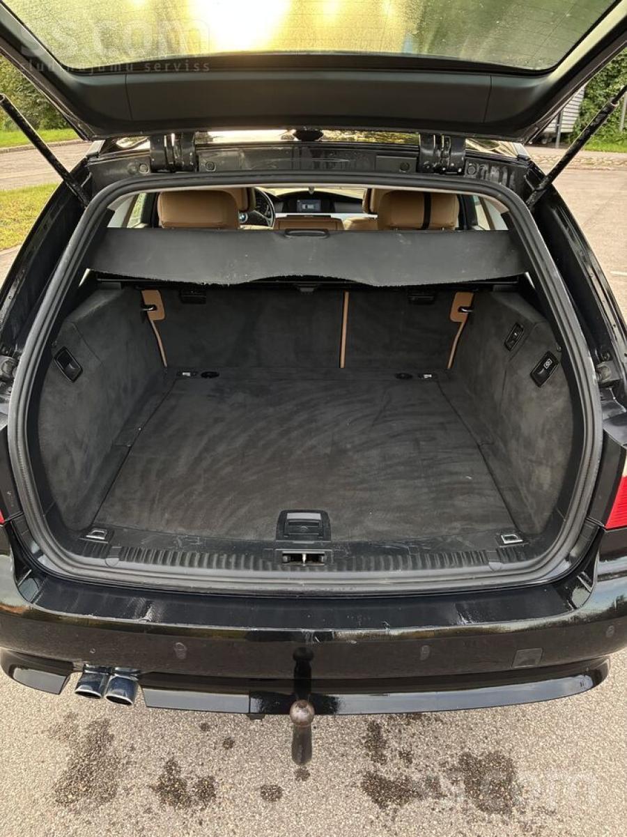 Black BMW 525 2008 in Valka, with an engine capacity of 3.00 L and mileage of 333 thousand km for 3500 €, photo 8 on AUTOMOTO.COM.LV