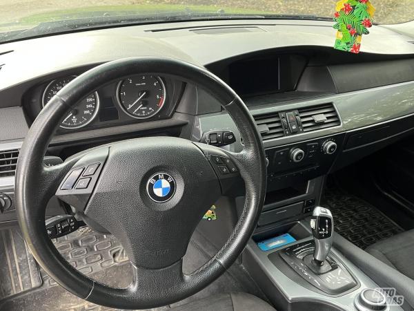 Black BMW 525 2008 in Ariogala, with an engine capacity of 3.00 L and mileage of 496 thousand km for 1750 €, photo 8 on AUTOMOTO.COM.LV