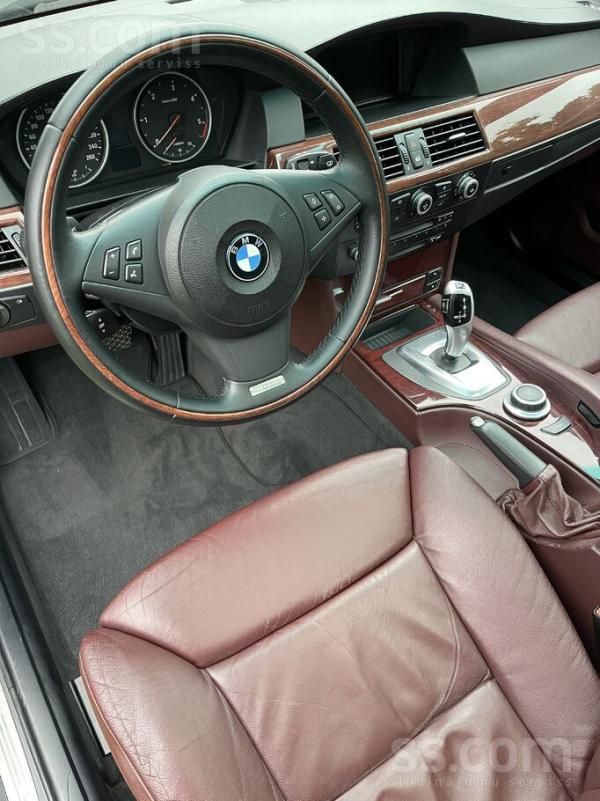 Melns BMW 525 2008 Ventspils, ar dzinēja tilpumu 3.00 L un nobraukumu 379 tūkst. km par 5990 €, foto 6 vietnē AUTOMOTO.COM.LV