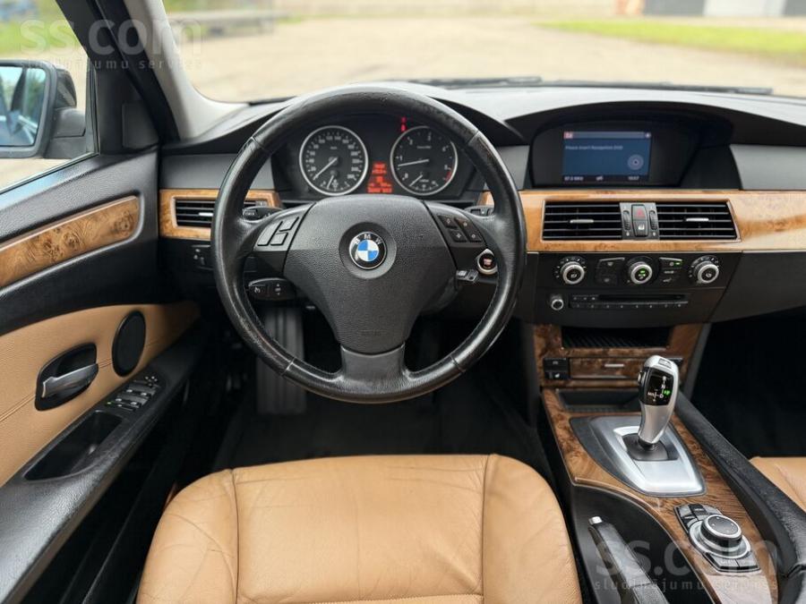 Melns BMW 525 2008 Ogre, ar dzinēja tilpumu 3.00 L un nobraukumu 385 tūkst. km par 3850 €, foto 11 vietnē AUTOMOTO.COM.LV