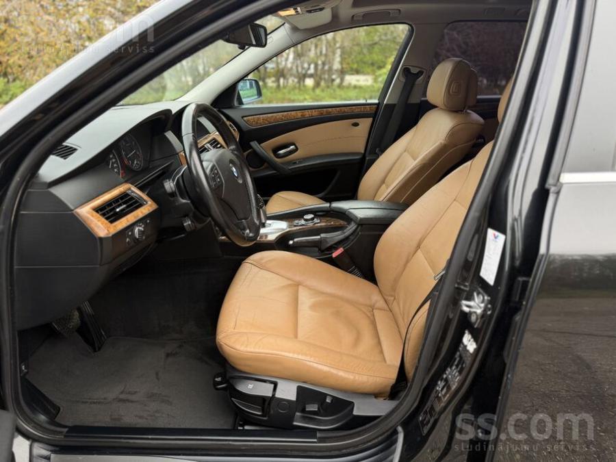 Melns BMW 525 2008 Ogre, ar dzinēja tilpumu 3.00 L un nobraukumu 385 tūkst. km par 3850 €, foto 12 vietnē AUTOMOTO.COM.LV