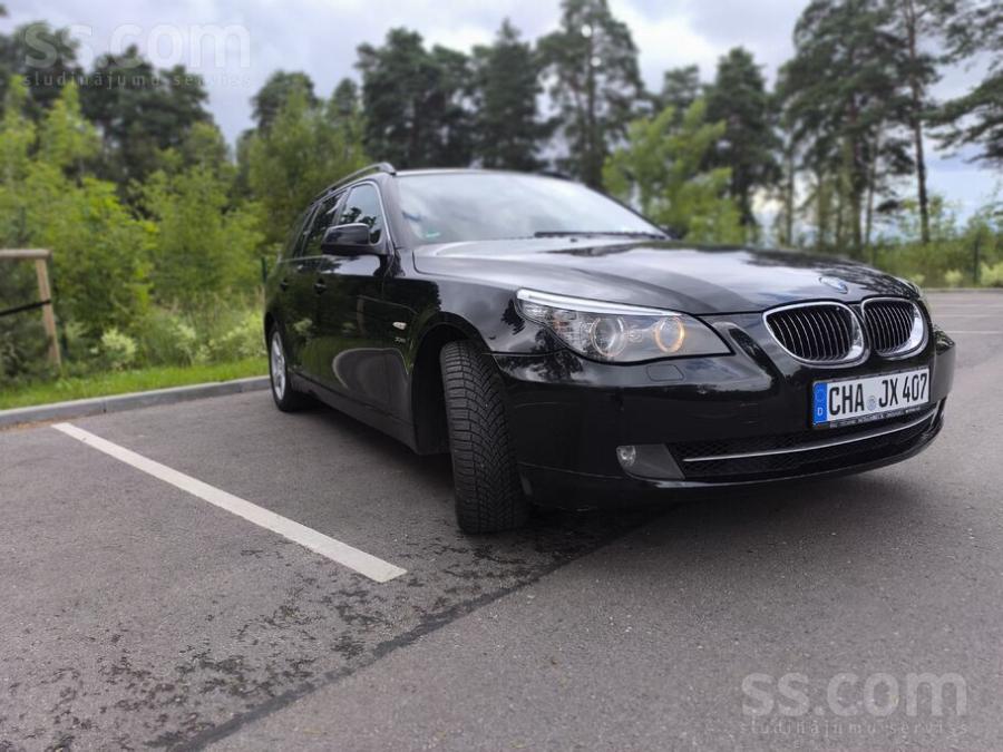Black BMW 525 2009 in Daugavpils, with an engine capacity of 2.50 L and mileage of 405 thousand km for 4750 €, photo 2 on AUTOMOTO.COM.LV