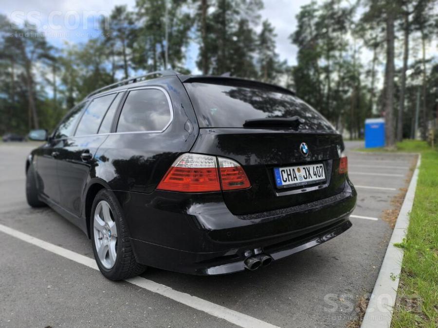Black BMW 525 2009 in Daugavpils, with an engine capacity of 2.50 L and mileage of 405 thousand km for 4750 €, photo 4 on AUTOMOTO.COM.LV