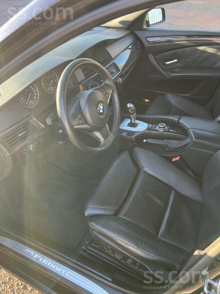 Melns BMW 525 2009 Rīga, ar dzinēja tilpumu 3.00 L un nobraukumu 245 tūkst. km par 5990 €, foto 5 vietnē AUTOMOTO.COM.LV