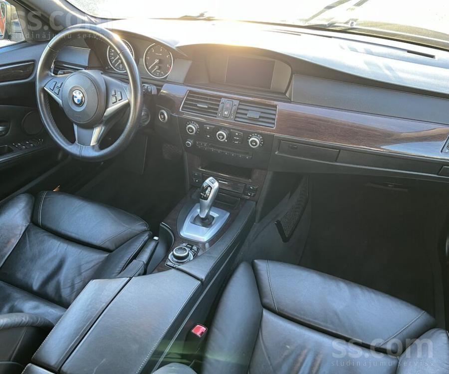 Melns BMW 525 2009 Rīga, ar dzinēja tilpumu 3.00 L un nobraukumu 245 tūkst. km par 5990 €, foto 6 vietnē AUTOMOTO.COM.LV
