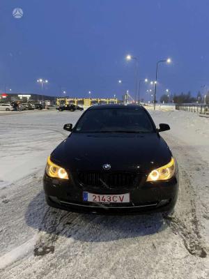 Black BMW 525 2009 in Kaunas, with an engine capacity of 2.99 L and mileage of 372 thousand km for 4500 €, photo  on AUTOMOTO.COM.LV