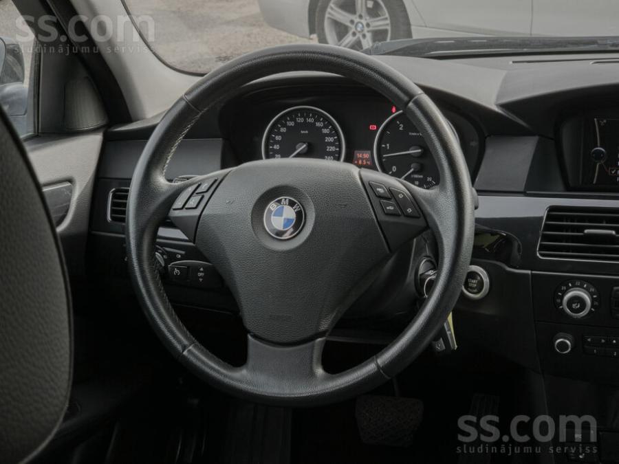 Черный БМВ 525 2009 в Лиепая, объемом двигателя 3.00 л и пробегом 263 тыс. км за 5790 €, фото 14 на AUTOMOTO.COM.LV