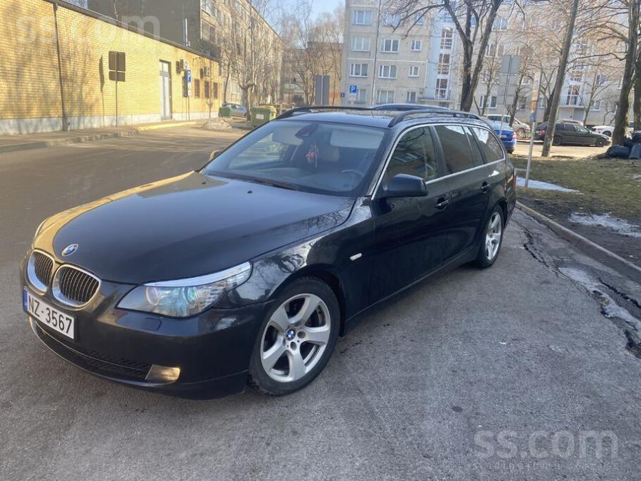Black BMW 525 2009 in Riga, with an engine capacity of 3.00 L and mileage of 420 thousand km for 6300 €, photo 3 on AUTOMOTO.COM.LV