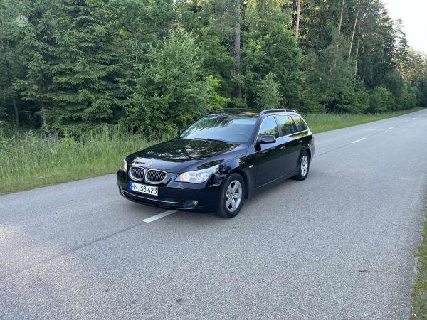 Melns BMW 525 2009 Viļņa, ar dzinēja tilpumu 2.99 L un nobraukumu 410 tūkst. km par 3999 €, foto 3 vietnē AUTOMOTO.COM.LV