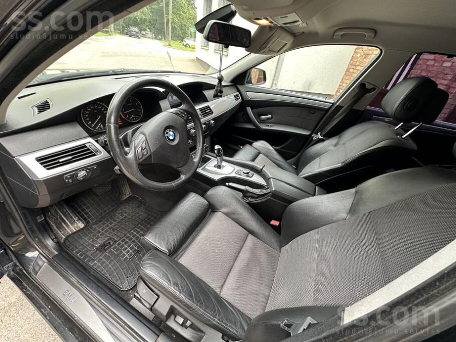 Melns BMW 525 2009 Jelgava, ar dzinēja tilpumu 3.00 L un nobraukumu 483 tūkst. km par 4900 €, foto 12 vietnē AUTOMOTO.COM.LV