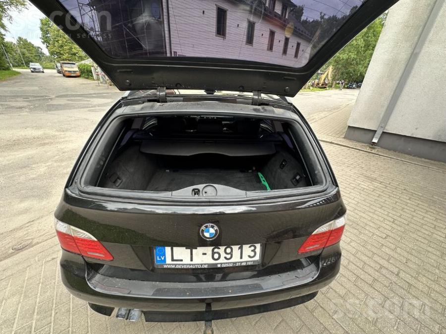 Melns BMW 525 2009 Jelgava, ar dzinēja tilpumu 3.00 L un nobraukumu 483 tūkst. km par 4900 €, foto 14 vietnē AUTOMOTO.COM.LV