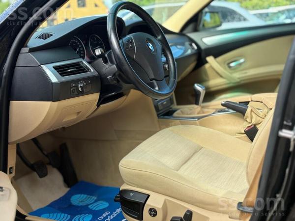 Черный БМВ 525 2009 в Кулдига, объемом двигателя 3.00 л и пробегом 298 тыс. км за 5290 €, фото 10 на AUTOMOTO.COM.LV