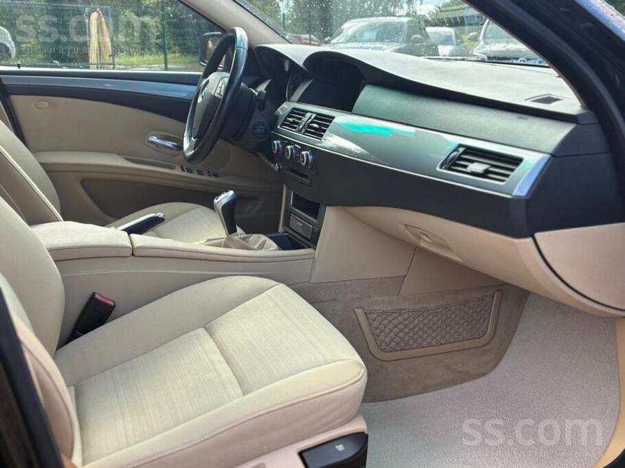 Черный БМВ 525 2009 в Кулдига, объемом двигателя 3.00 л и пробегом 298 тыс. км за 5290 €, фото 14 на AUTOMOTO.COM.LV