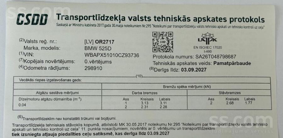 Черный БМВ 525 2009 в Кулдига, объемом двигателя 3.00 л и пробегом 298 тыс. км за 5290 €, фото 28 на AUTOMOTO.COM.LV