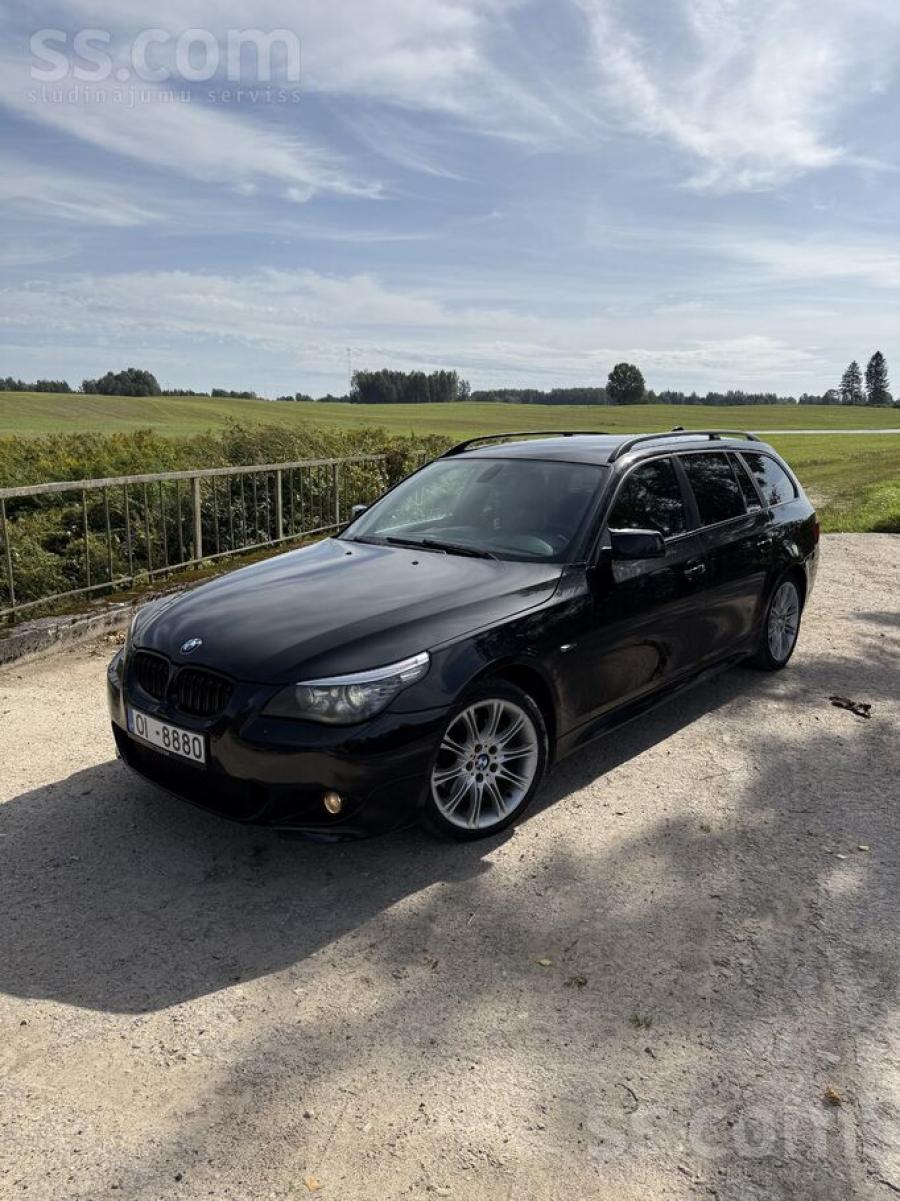 Melns BMW 525 2009 Rīga, ar dzinēja tilpumu 3.00 L un nobraukumu 388 tūkst. km par 6100 €, foto 1 vietnē AUTOMOTO.COM.LV