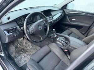 Black BMW 525 2010 in Prienai, with an engine capacity of 2.99 L and mileage of 430 thousand km for 2450 €, photo 5 on AUTOMOTO.COM.LV