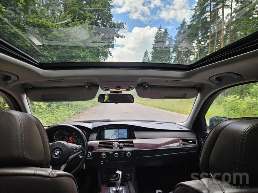 Black BMW 525 2010 in Riga, with an engine capacity of 3.00 L and mileage of 368 thousand km for 5950 €, photo 28 on AUTOMOTO.COM.LV