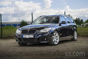 Black BMW 525 2010 in Riga, with an engine capacity of 3.00 L and mileage of 402 thousand km for 7890 €, photo 1 on AUTOMOTO.COM.LV